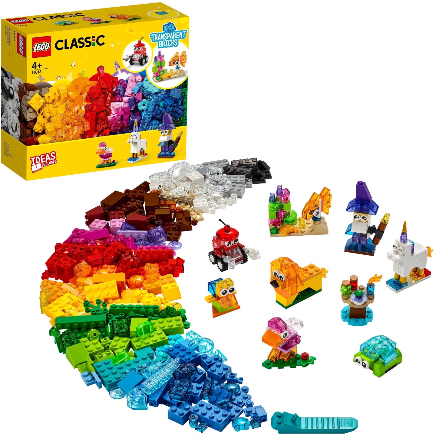 Конструктор LEGO Classic Прозорі кубики для творчості (11013) купити ...
