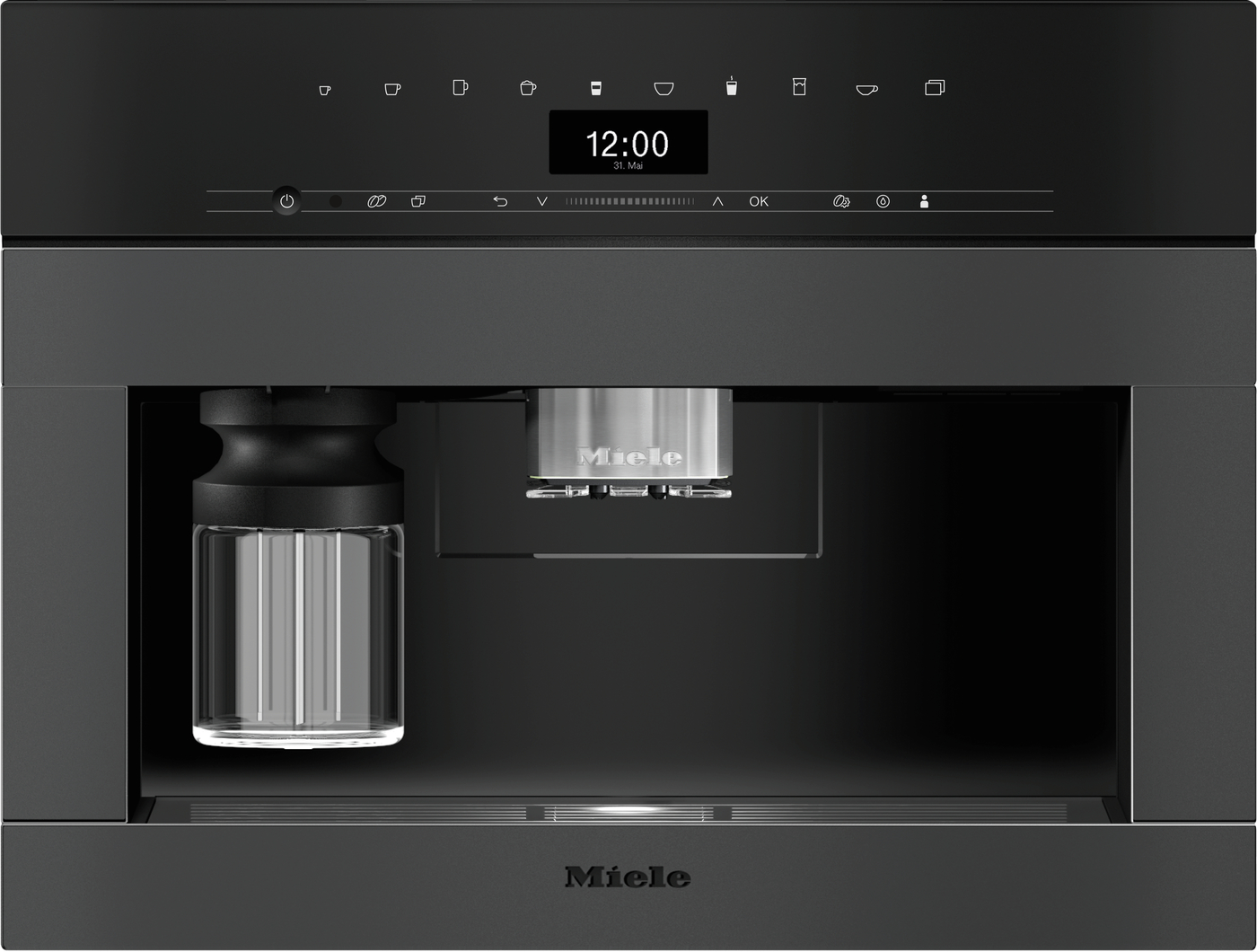 Кофемашина встраиваемая Miele CVA 7440 Черный обсидиан купить - цена ...