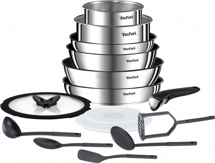 Набор посуды со съемной ручкой Tefal L925SF14 Ingenio Emotion 15 пр ...