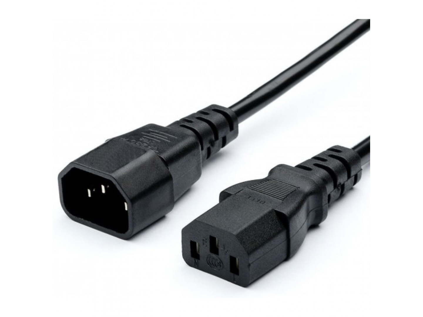 Кабели питания Atcom Iec C13 C14 Black 1 8m купить по низкой цене в Киеве Харькове Днепр
