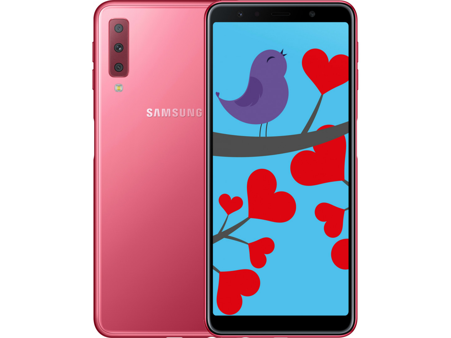 Смартфон Samsung Galaxy A7 2018 Pink (SM-A750) купить по низкой цене в ...