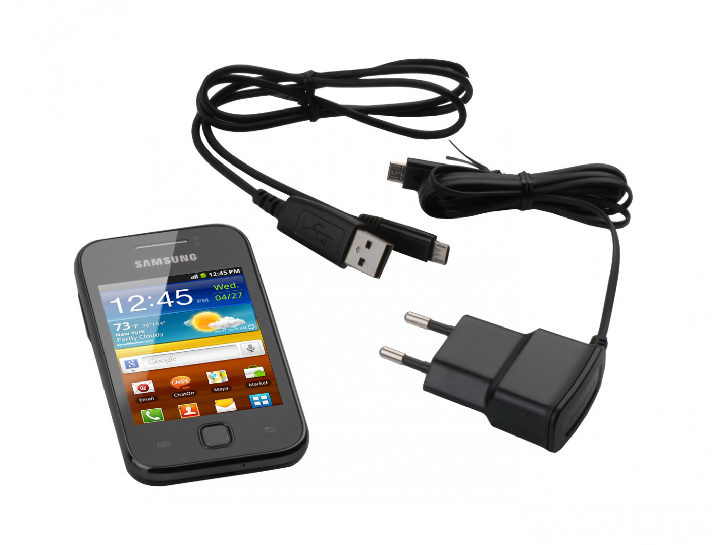 Смартфон Samsung S 5360 Galaxy Y Absolute Black купить по низкой цене в ...