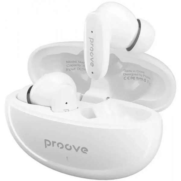 Наушники вкладыши беспроводные TWS Proove MoshPit TWS White Glossy ...