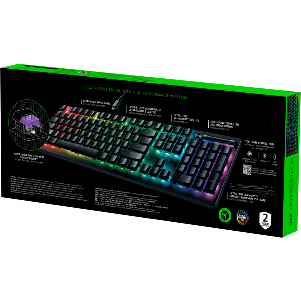 Клавиатура беспроводная игровая Razer DeathStalker V2 Pro Wireless Red ...