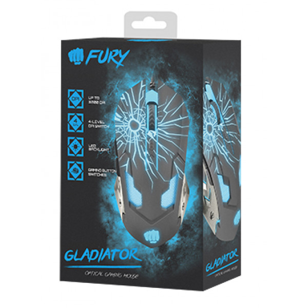 Мышь проводная игровая Fury Gladiator купить по низкой цене в Киеве ...