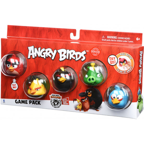 Коллекционные фигурки набор Jazwares Angry Birds ANB Game Pack Core ...
