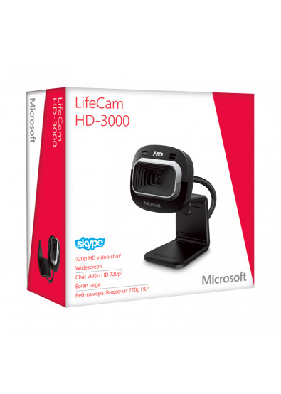 Веб-камера для компьютера Microsoft LifeCam HD-3000 Ret T3H-00013 ...