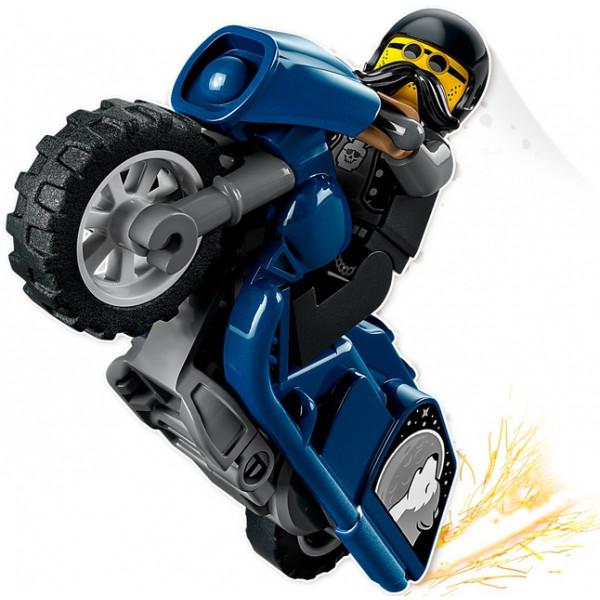 Конструктор LEGO City Stuntz Туристичний каскадерський мотоцикл (60331 ...