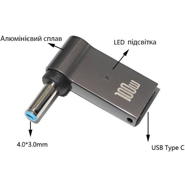 Перехідник Xoko Type C Dc 4 0 3 0 100w Xk Dc C 4 0 3 0 купити ціна