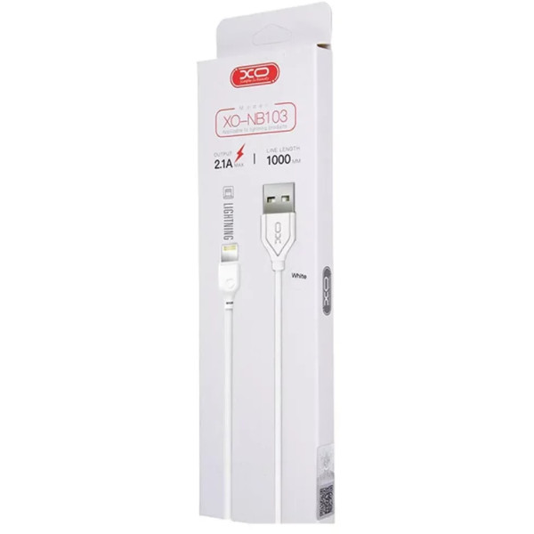 Кабель синхронізації даних XO NB103 2.1 А Lightning White 2m (XO-NB-103-L-2-WH) купити - ціна ...