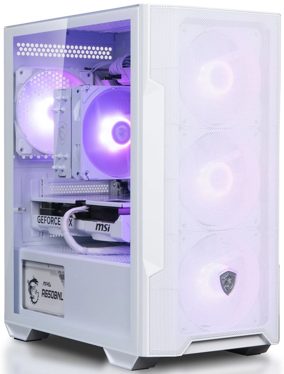 Системный блок Dragon Lucky Snow Powered_by MSI (RTX 5060 + R5 7500F-WH ...
