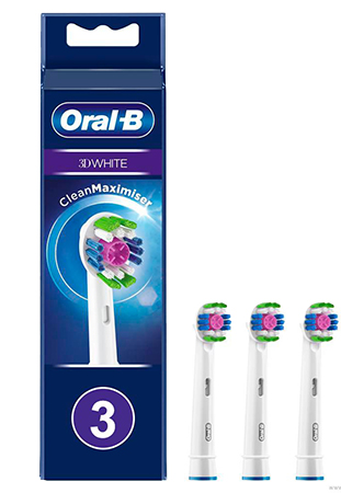 Насадка для зубной щетки Oral-B Braun 3D White EB18pRB CleanMaximiser 3 ...