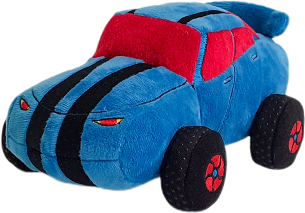 Мягкая игрушка машина WP Merchandise Машинка с красными окнами ...
