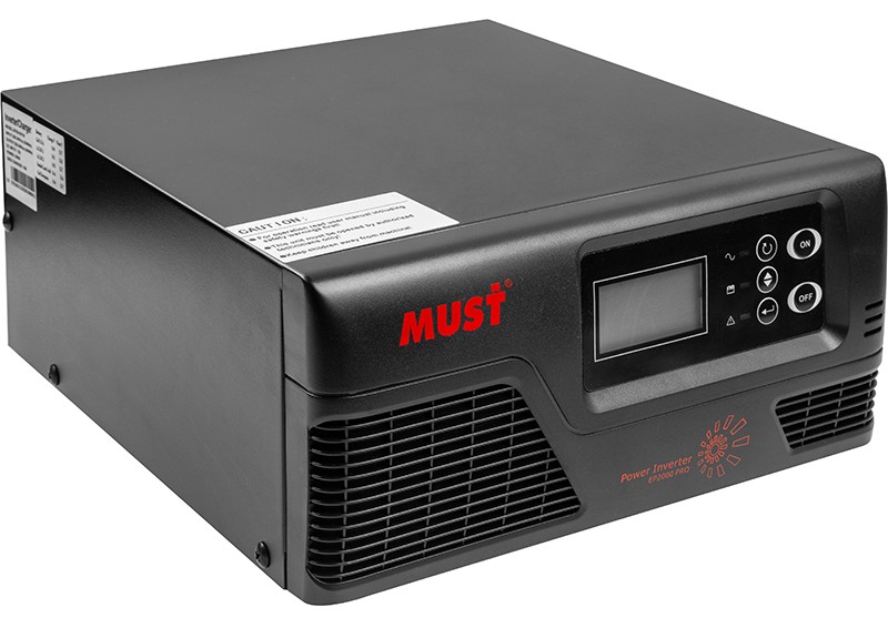 Инвертор для ноутбука автомобильный PowerPlant Must 1000W 12V LCD ...