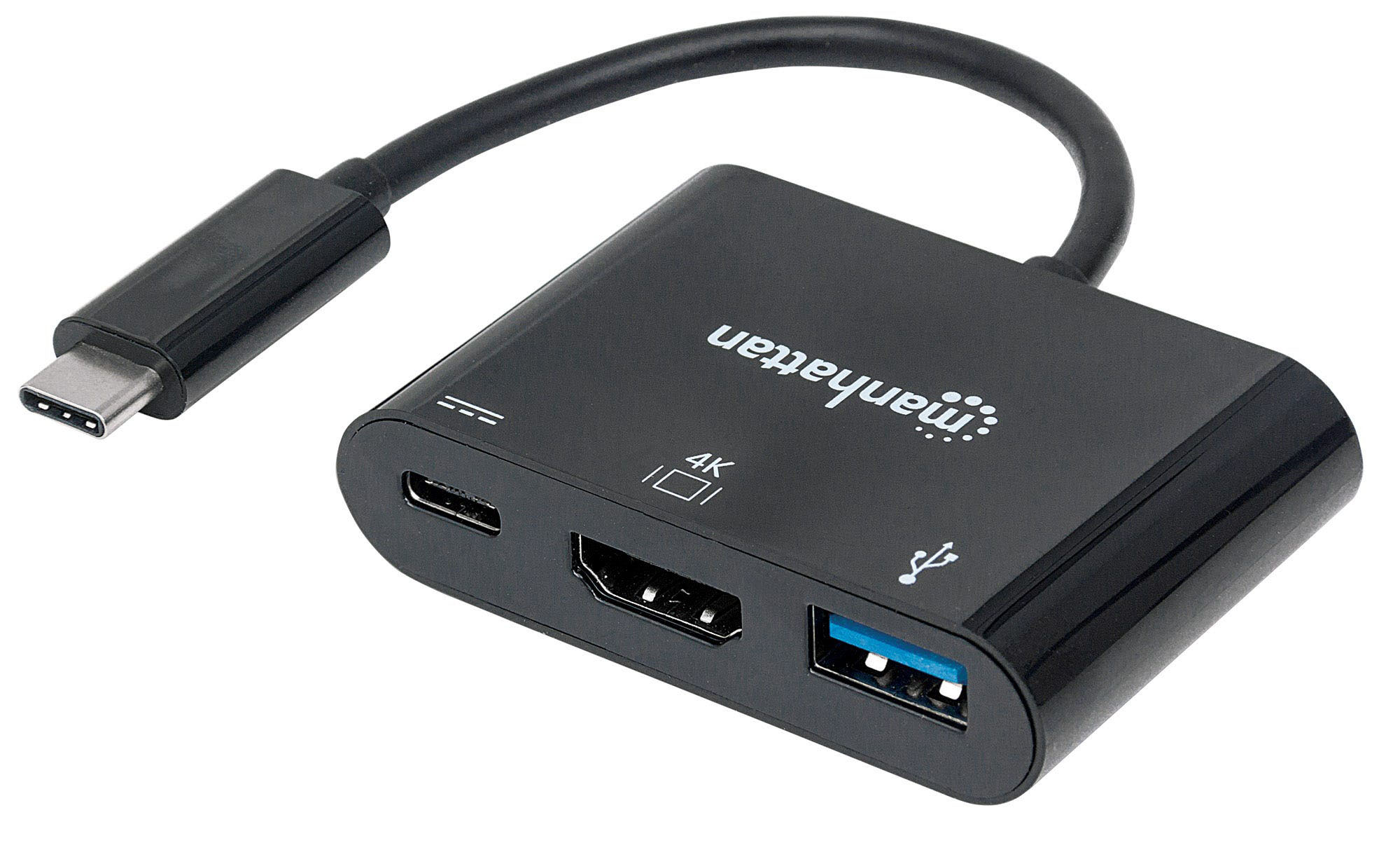 Перехідник USB-C - USB Manhattan USB 3.1 Type-C - USB 3.0/HDMI/USB-C (F ...