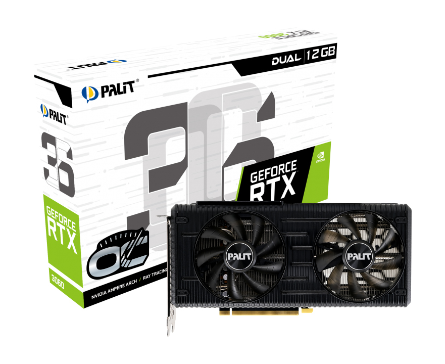 Видеокарта Palit Nvidia GeForce RTX 3060 12GB GDDR6 Dual OC ...