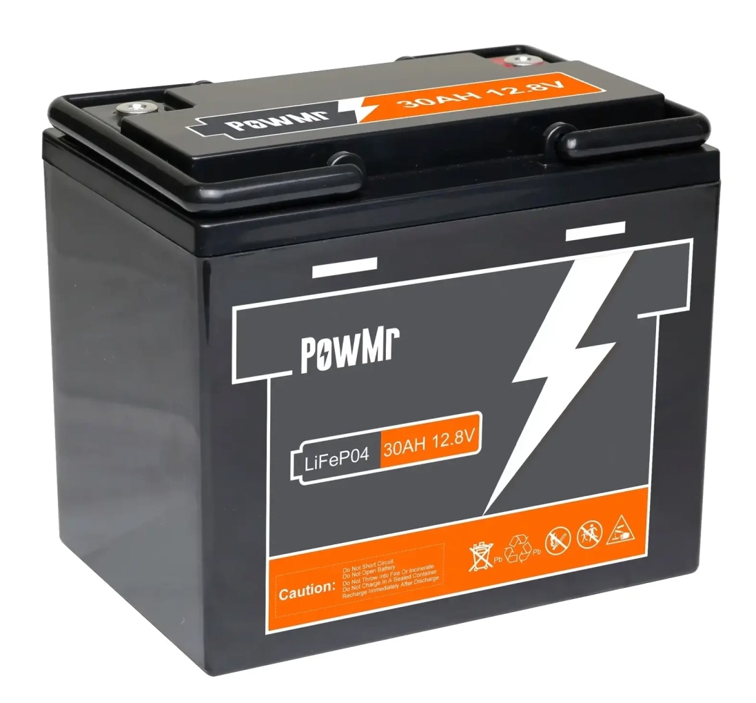 Акумулятор для ДБЖ PowMr 30Ah 12.8V Lifepo4 (POW-30AH-12V) купити ...