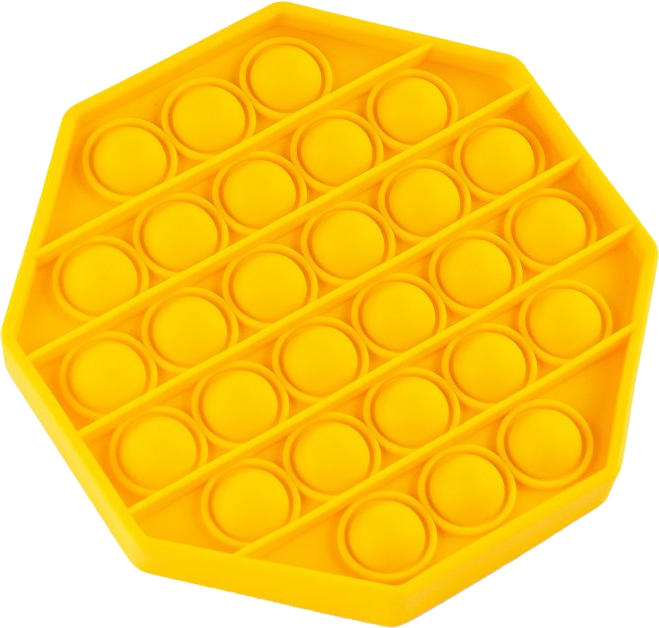 Стретч-антистресс Sibelly Pop It Mono Octagon Yellow (SB-PPIT-OCT-YL ...