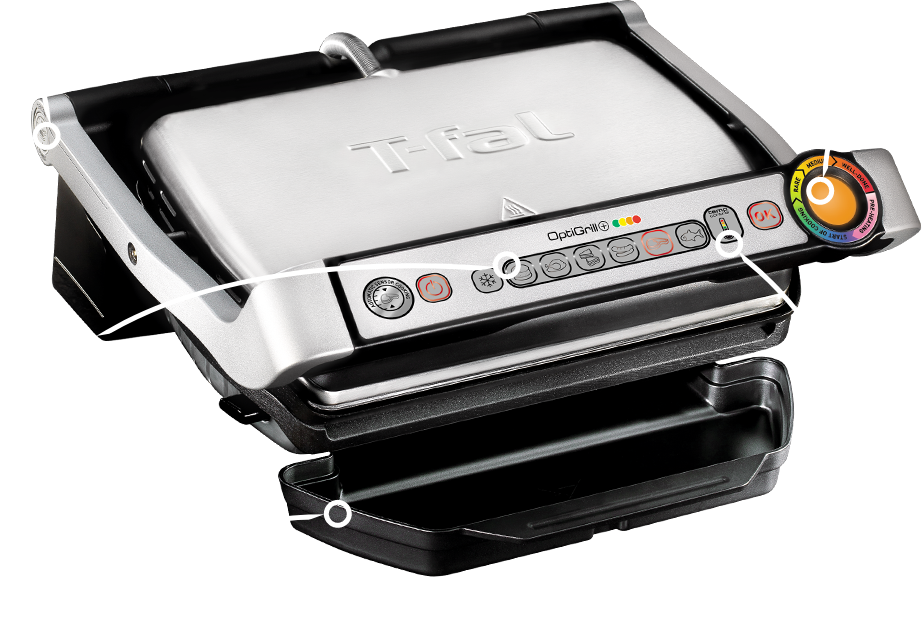 Гриль-барбекю электрический Tefal OptiGrill+ GC716D12 купить - цена ...
